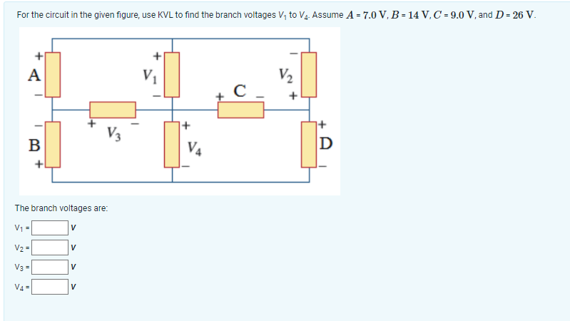 Solved For the circuit in the given figure, use KVL to find | Chegg.com