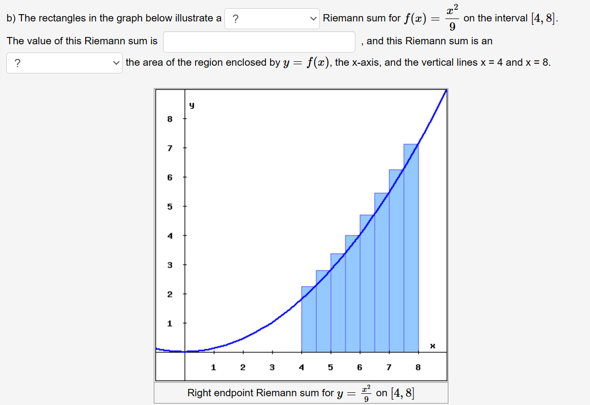 Solved 1 point) a) The rectangles in the graph below | Chegg.com