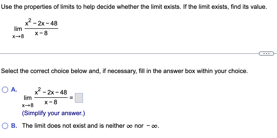 Solved Construct a table and find the indicated limit. | Chegg.com