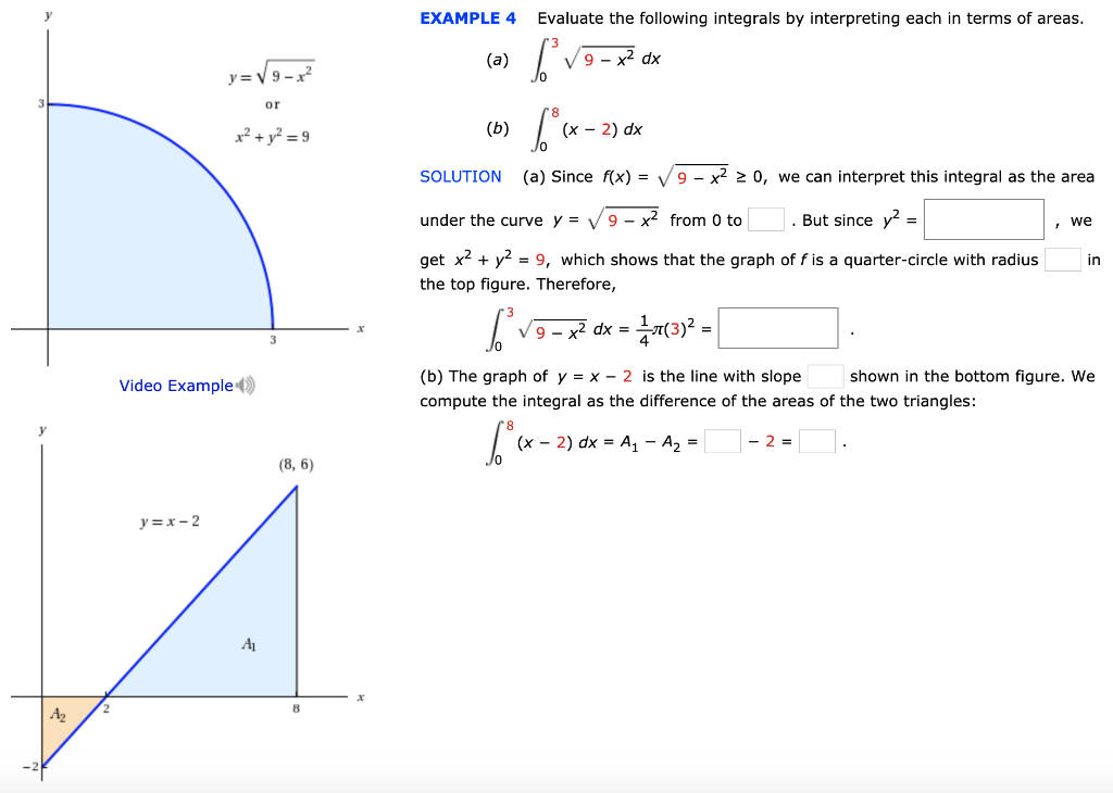 Solved EXAMPLE 4 Evaluate the following integrals by | Chegg.com