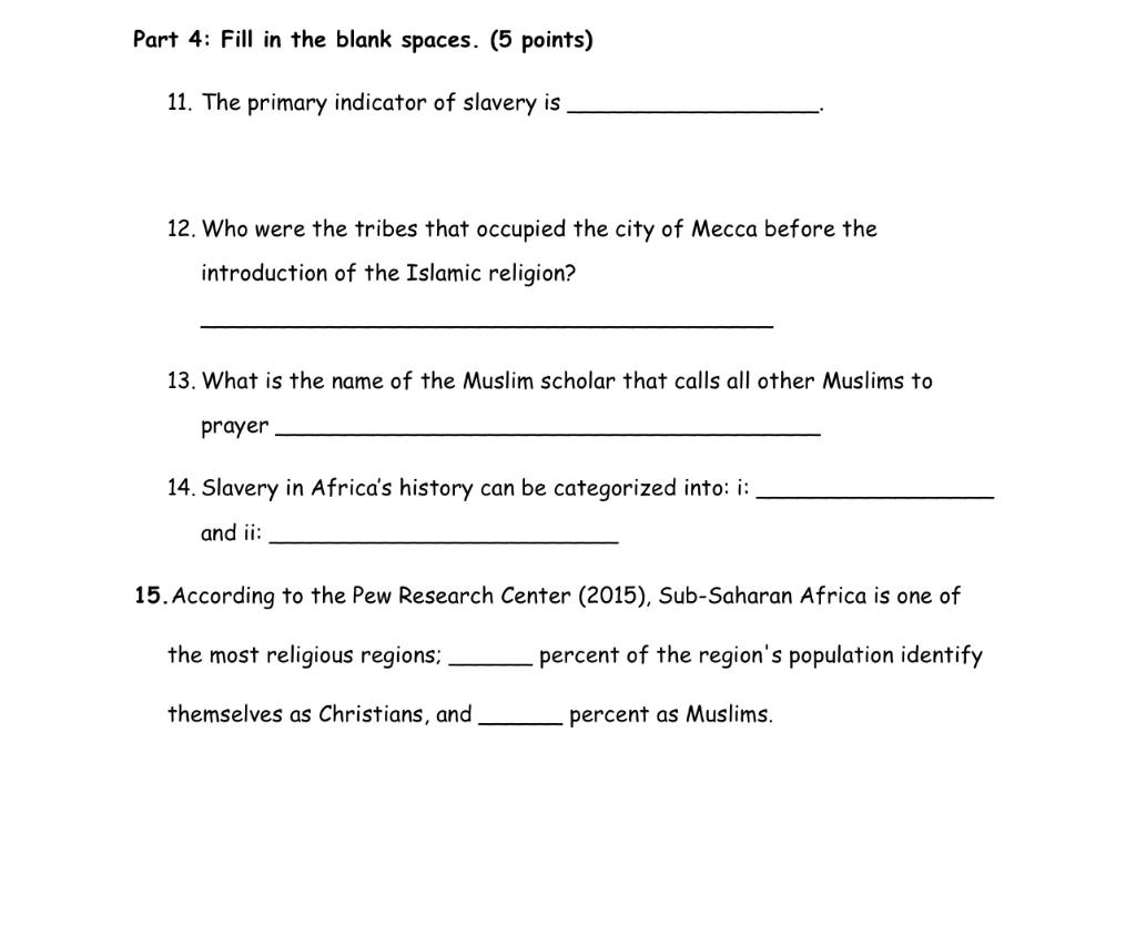 Part 2: Multiple Choice Questions: Highlight the | Chegg.com