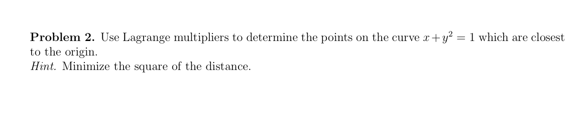 Solved Use Lagrange multipliers to determine the points on | Chegg.com