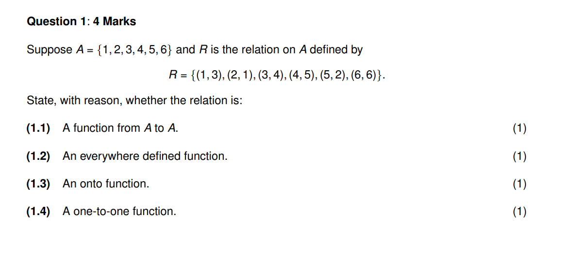 Solved Suppose \\( A=\\{1,2,3,4,5,6\\} \\) and \\( R \\) is | Chegg.com