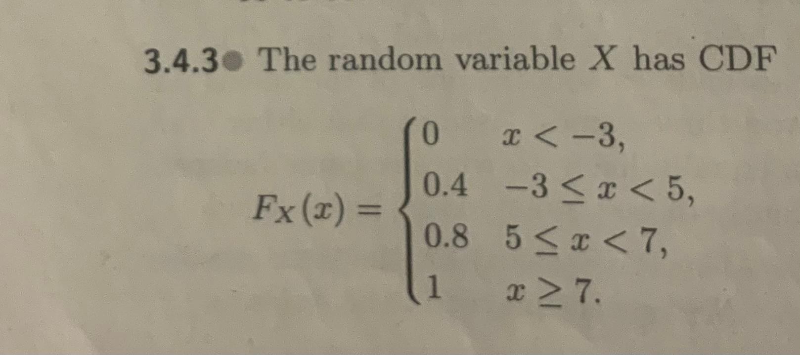 Solved 3.8.4. Find the variance of the random var- iable X | Chegg.com
