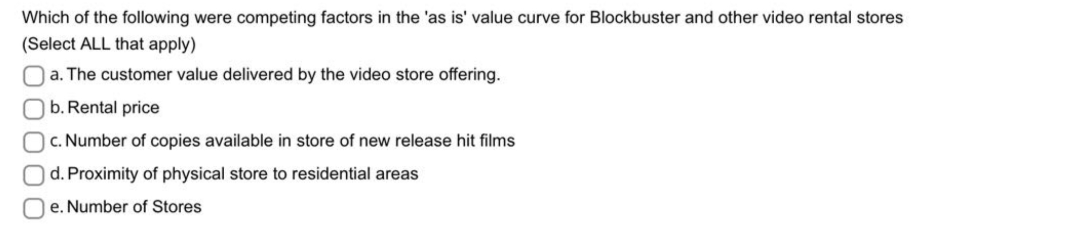 Solved Which of the following were competing factors in the | Chegg.com