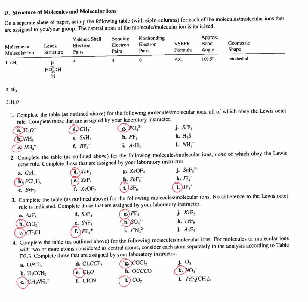 Solved Complete the table (as outlined above) for the | Chegg.com