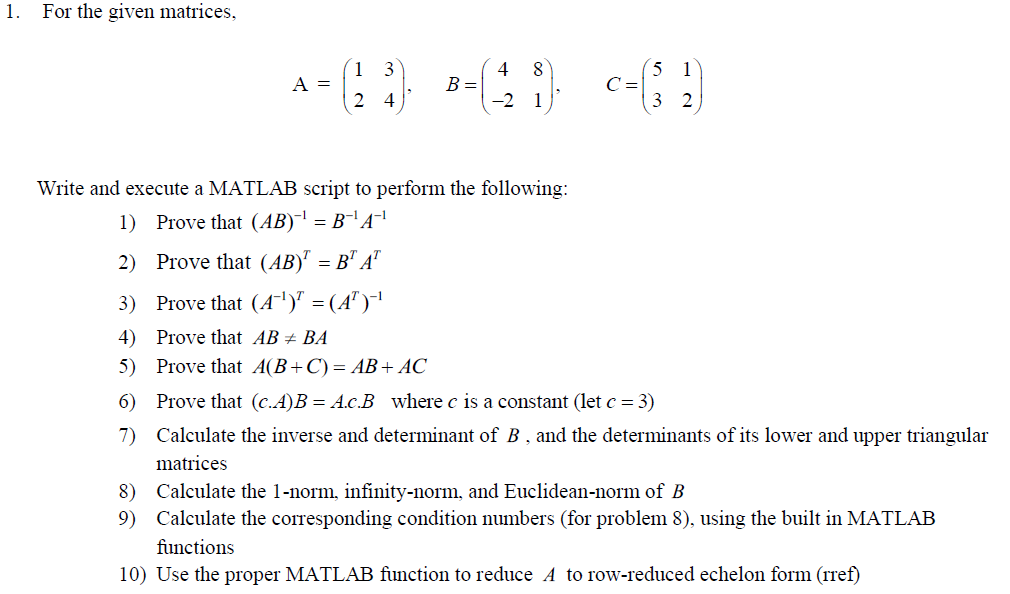 Solved Solve question 7-10 using matlab with shown results. | Chegg.com
