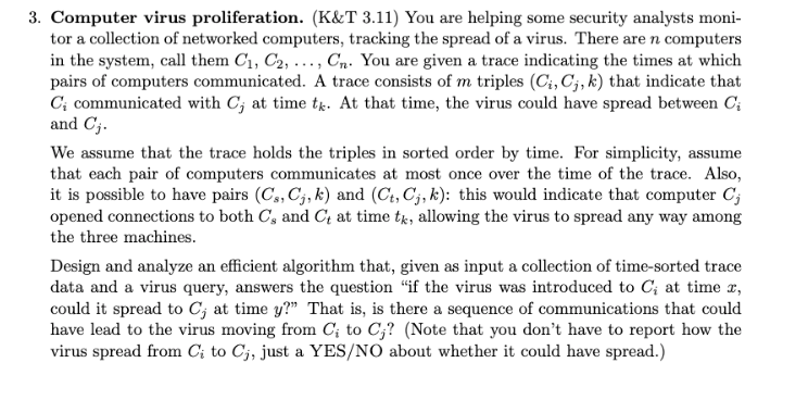 Solved 3. Computer virus proliferation. (K\&T 3.11) You are | Chegg.com