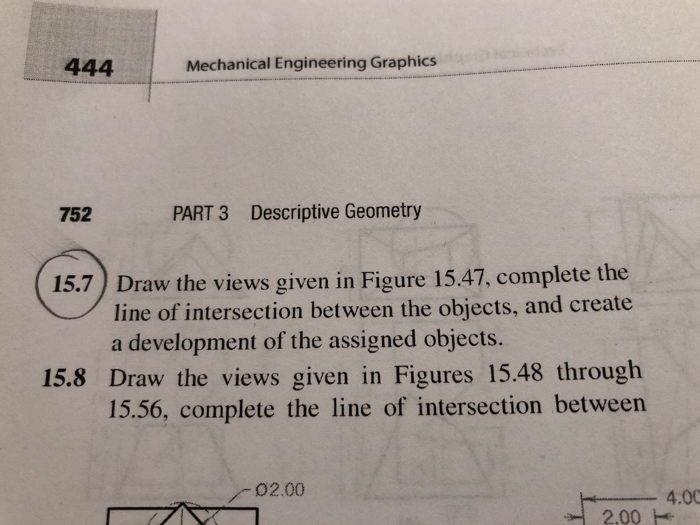 Solved Mechanical Engineering Graphics 752 PART 3 | Chegg.com