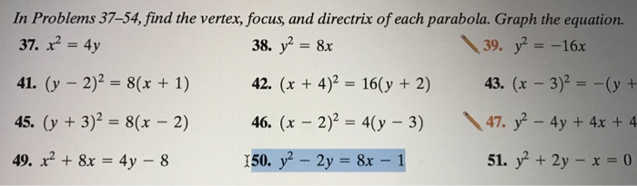Solved I need help with only #50. Find the | Chegg.com