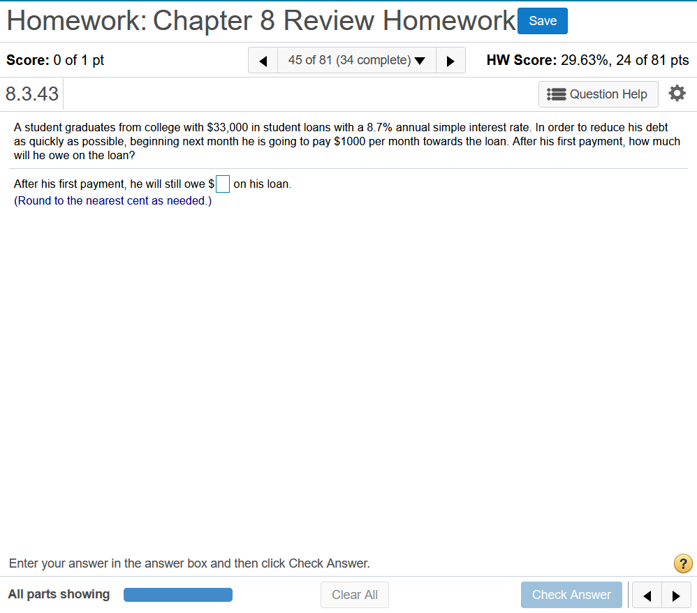 Solved Homework Chapter 8 Review Homework Save Score 0 Of