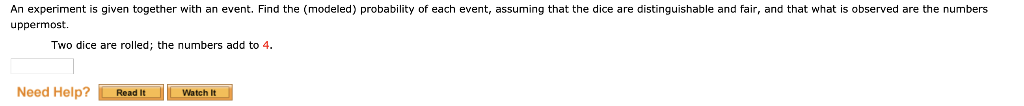 Solved An experiment is given together with an event. Find | Chegg.com