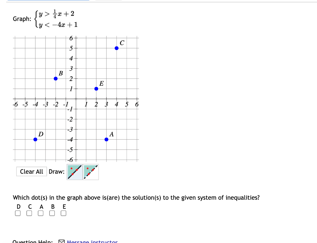 Solved Graph: {y>41x+2y