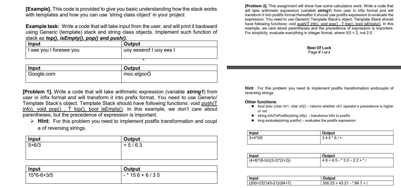 Example This Code Is Provided To Give You Basic Chegg