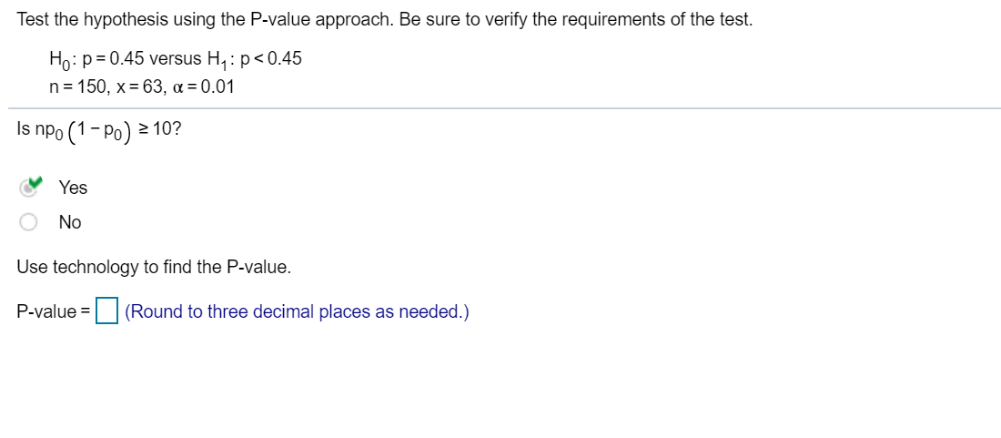 Solved Test the hypothesis using the P-value approach. Be | Chegg.com