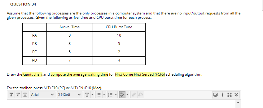 Solved Briefly define and explain preemptive scheduling and | Chegg.com