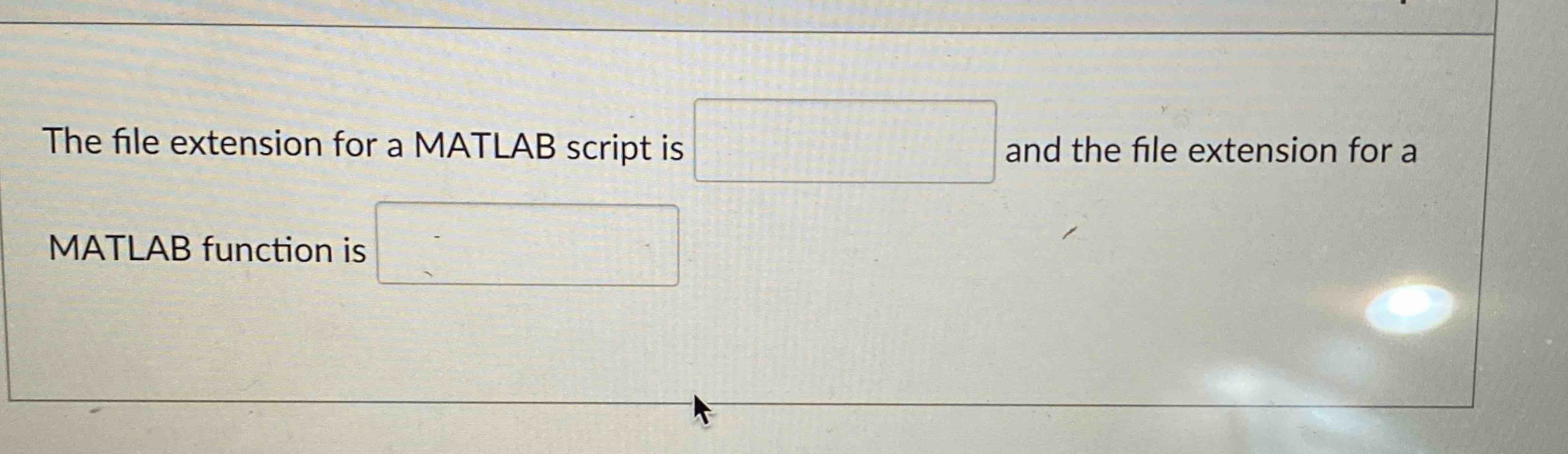 Solved The file extension for a MATLAB script isand the file | Chegg.com Solved The file extension for a MATLAB script isand the file | Chegg.com