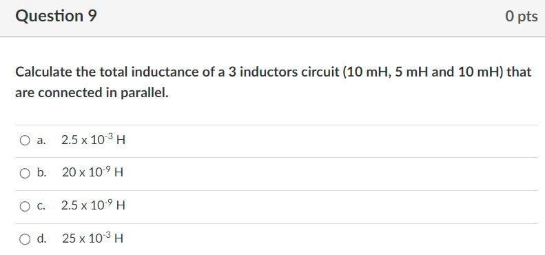 Solved Calculate the total inductance of a 3 inductors | Chegg.com