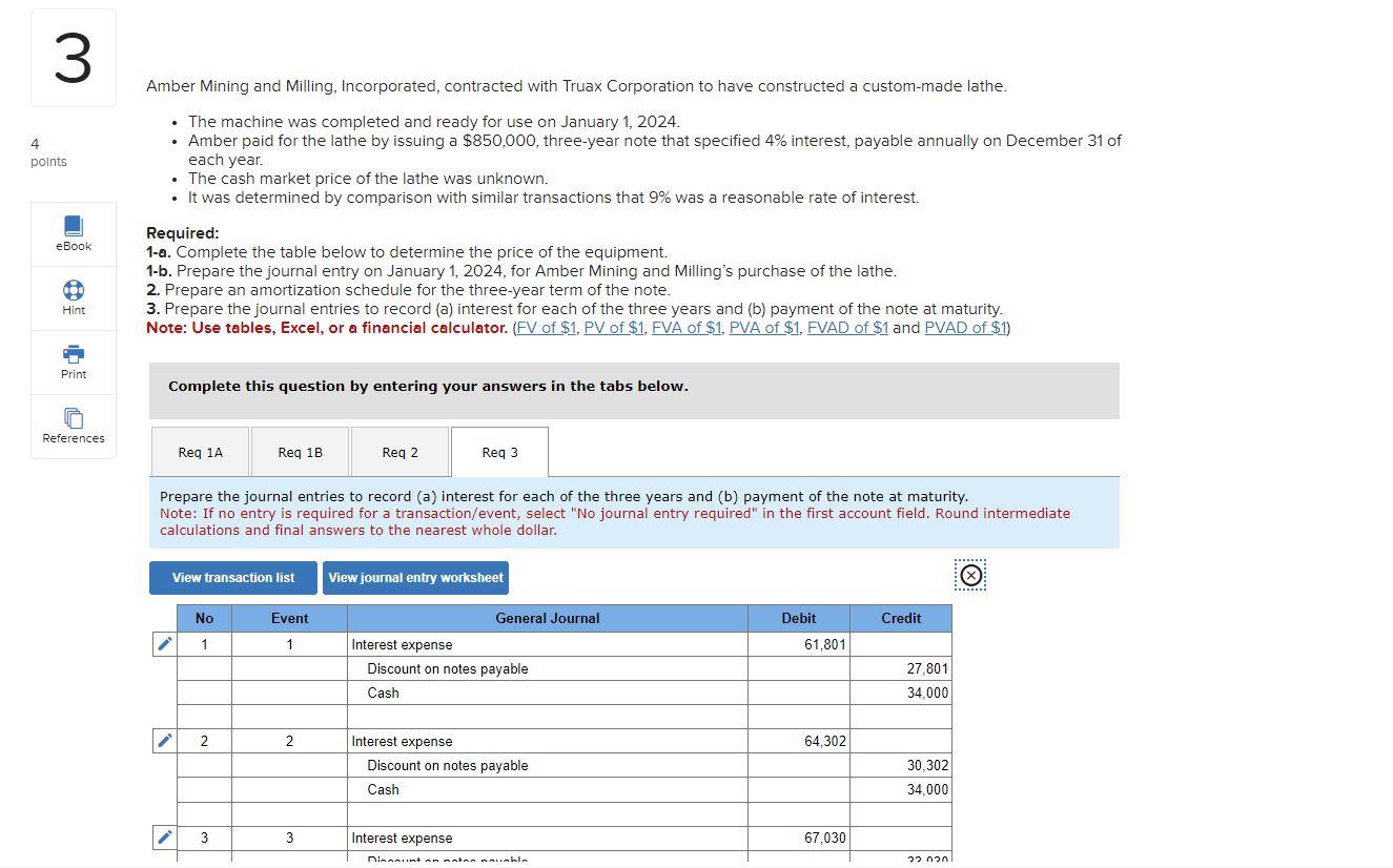 Solved Amber Mining and Milling, Incorporated, contracted | Chegg.com