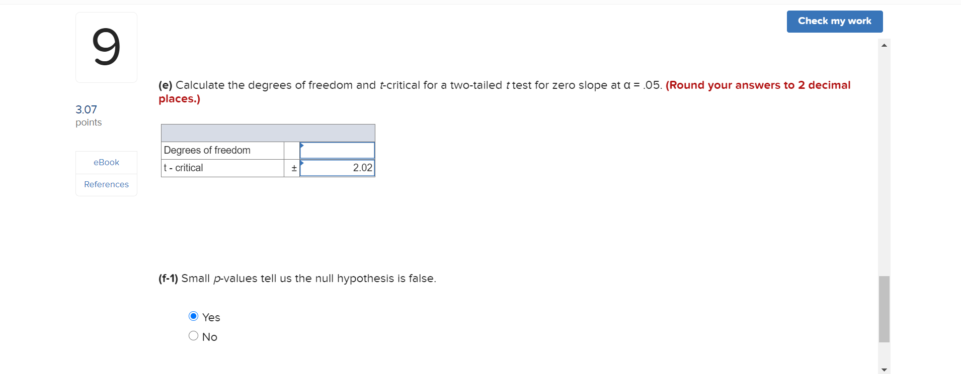 Solved Check my work 9 Using data set G, answer the | Chegg.com