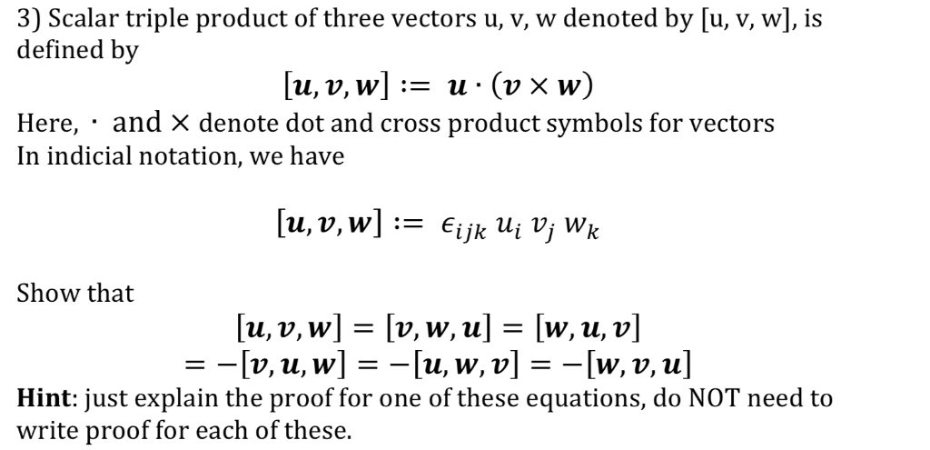 2) Show that the antisymmetric component of a | Chegg.com