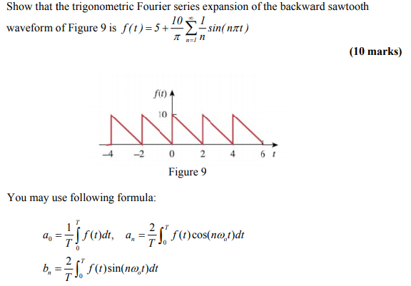 Solved Show that the trigonometric Fourier series expansion | Chegg.com