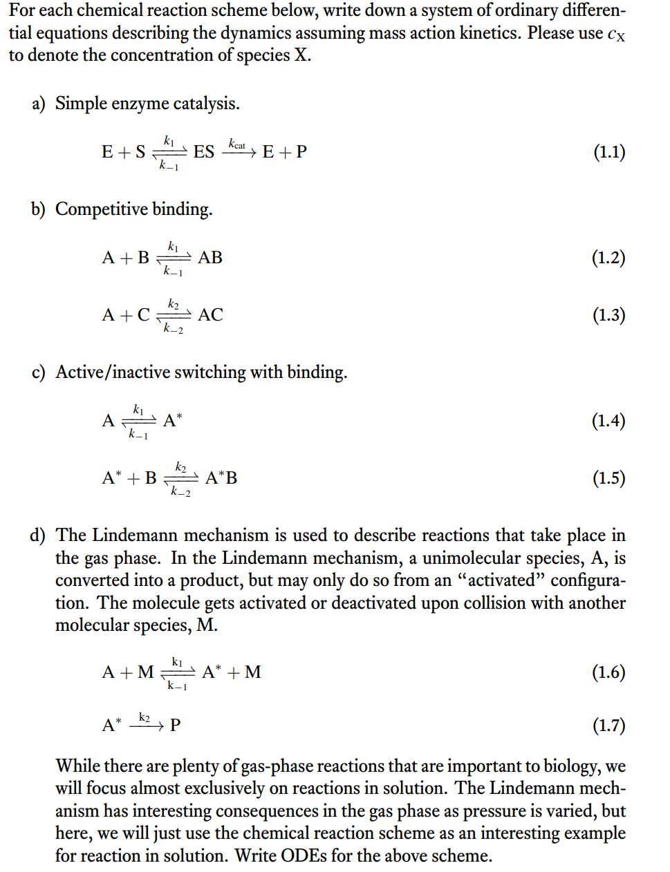 Solved For each chemical reaction scheme below, write down a | Chegg.com