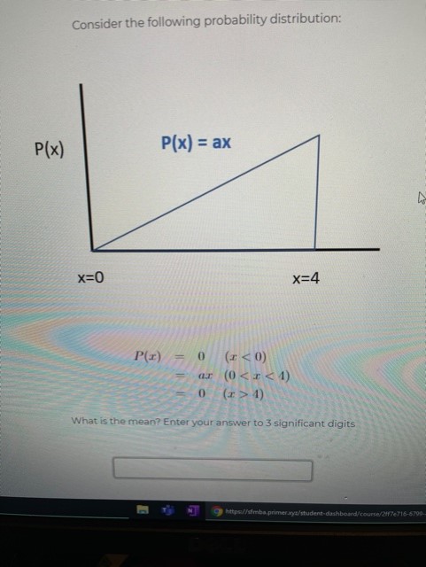 Solved Consider the following probability distribution: P(x) | Chegg.com