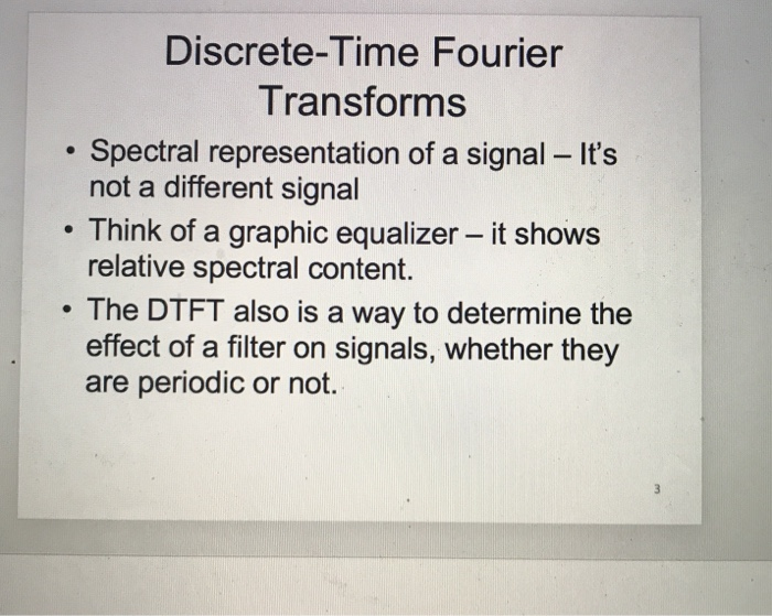 Solved Discrete-Time Fourier Transforms Spectral | Chegg.com