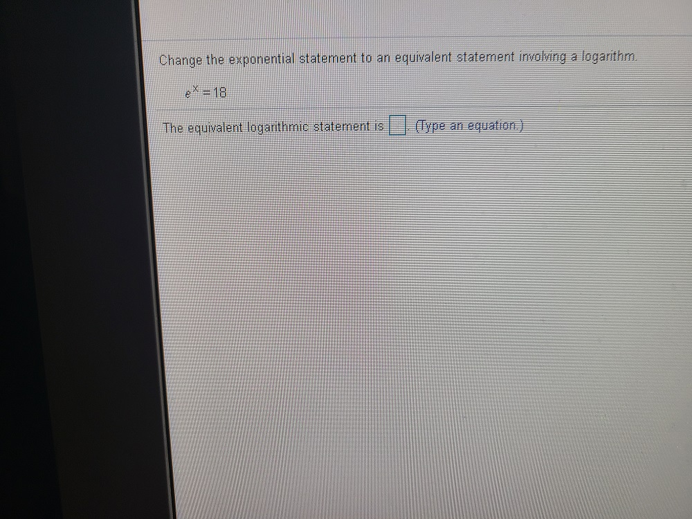 Solved Change the exponential statement to an equivalent | Chegg.com