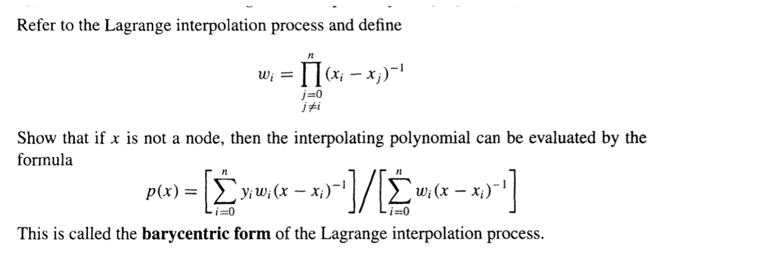 Solved Refer to the Lagrange interpolation process and | Chegg.com