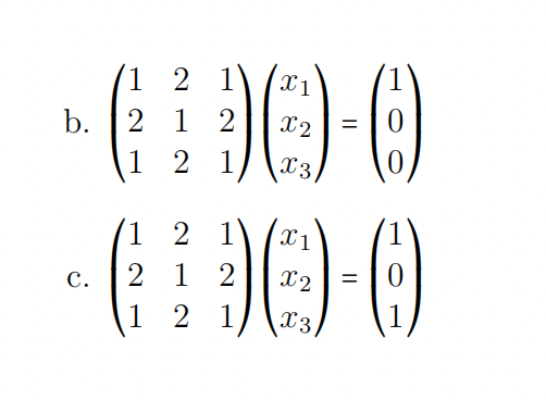 Solved Solve each linear system below by Gaussian | Chegg.com