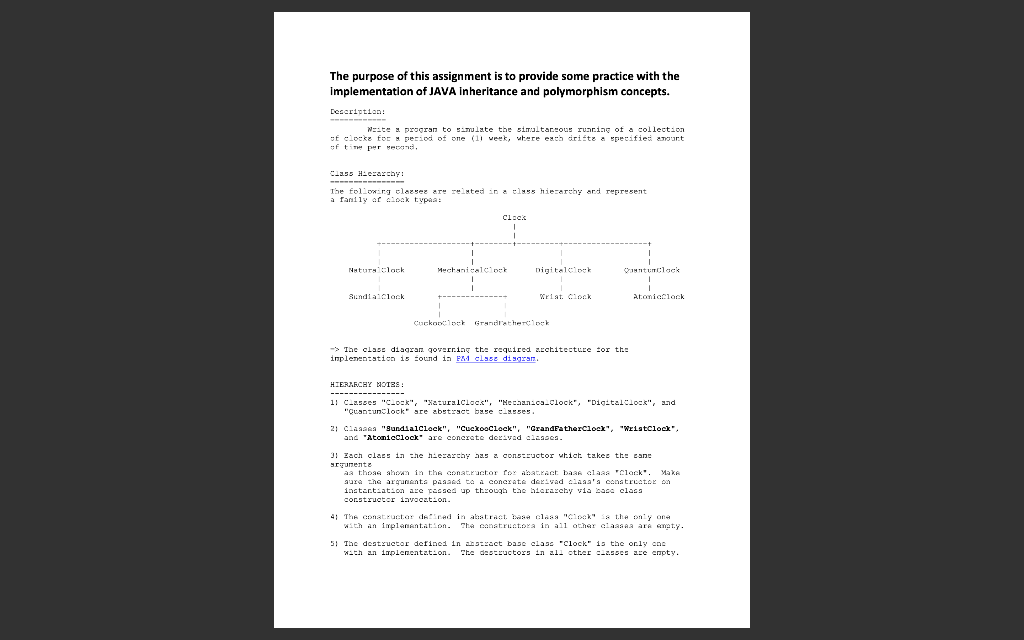 The purpose of this assignment is to provide some | Chegg.com