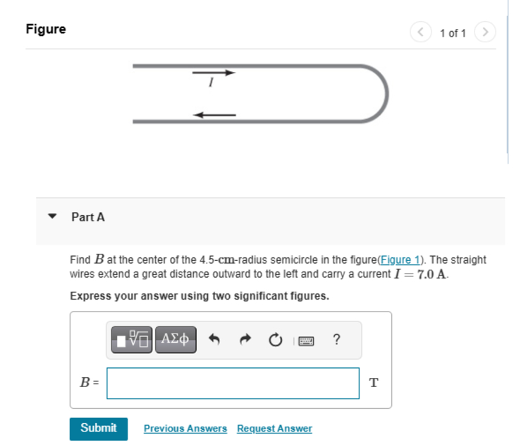 Solved FigurePart AFind \( ﻿B \) ﻿at the center of the | Chegg.com