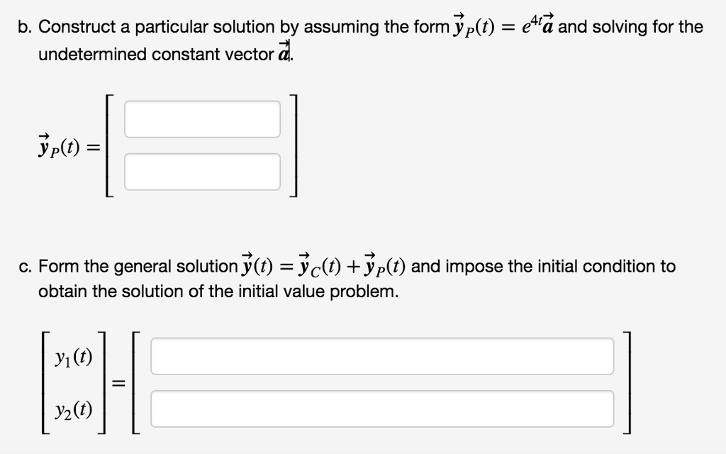 Solved (1 pt) Consider the initial value problem 4t 0 y(0) = | Chegg.com