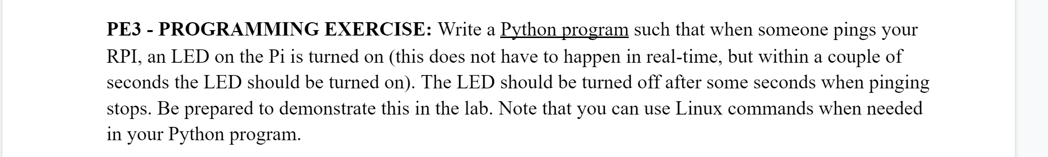 Solved PE3 - PROGRAMMING EXERCISE: Write a Python program | Chegg.com