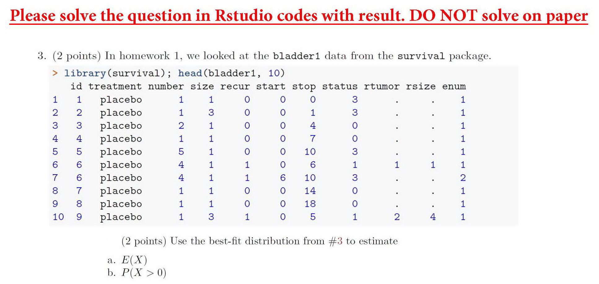 Solved Please solve the question in Rstudio codes with | Chegg.com