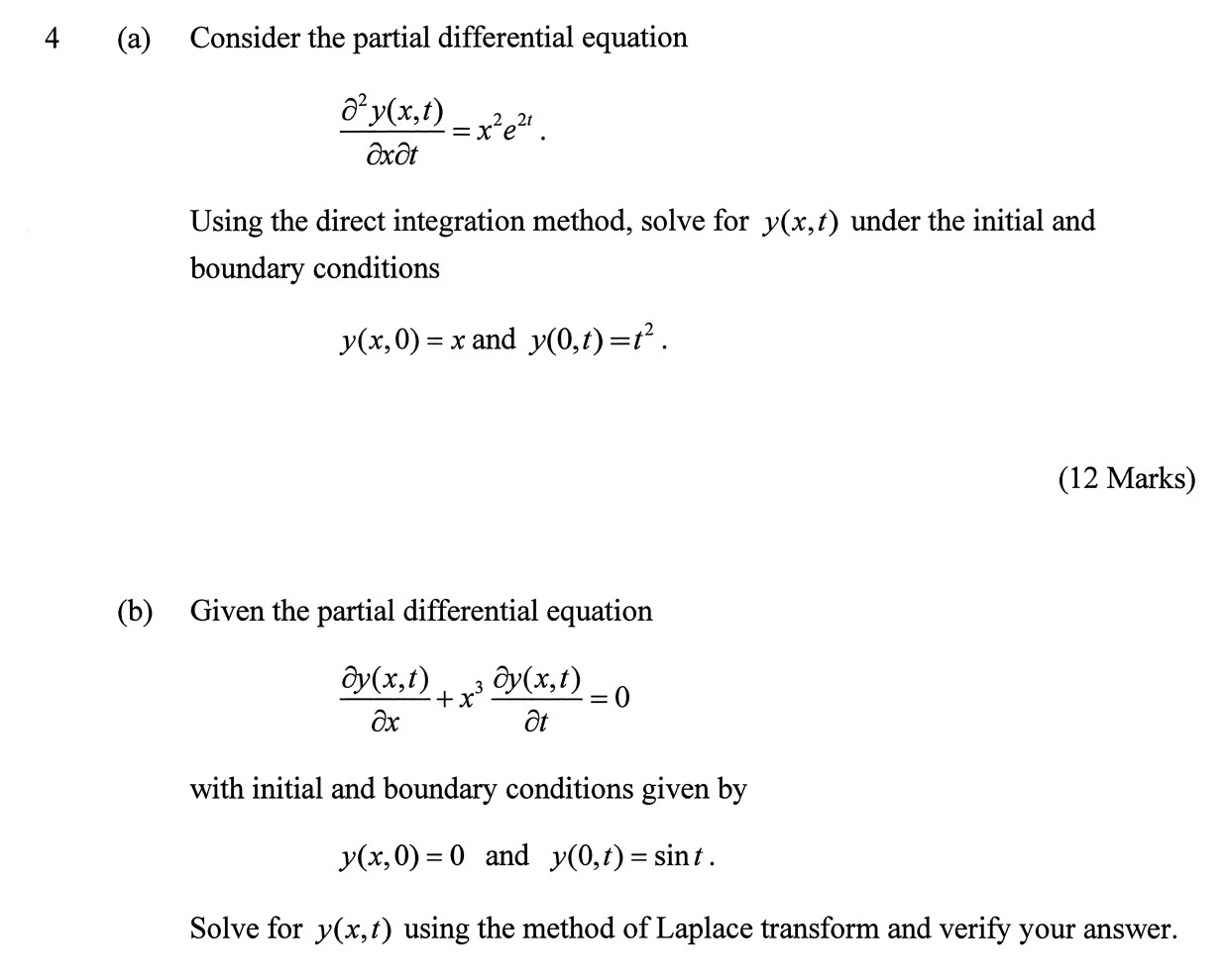 Solved (a) Consider the partial differential equation | Chegg.com