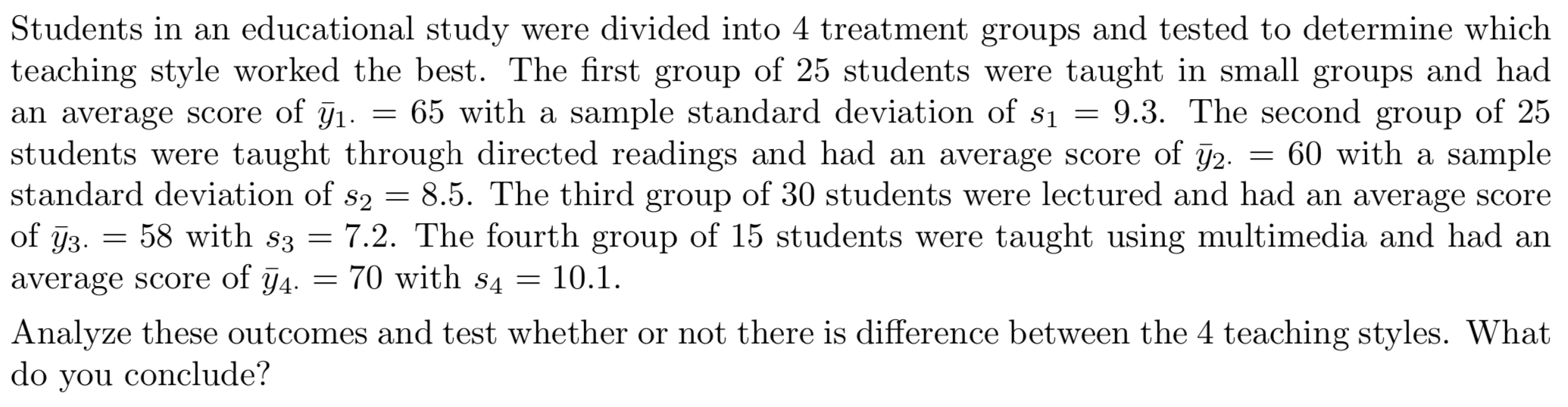 Solved How to find F critical value and what is it for this | Chegg.com