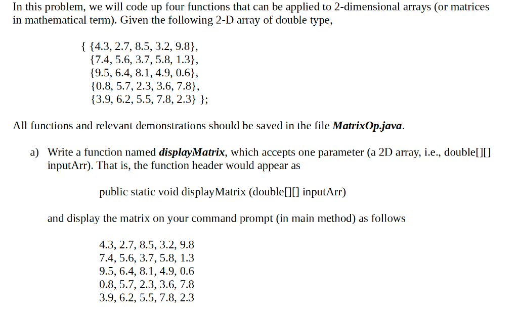 Solved In This Problem We Will Code Up Four Functions That Chegg Solved In This Problem We Will Code Up Four Functions That Chegg