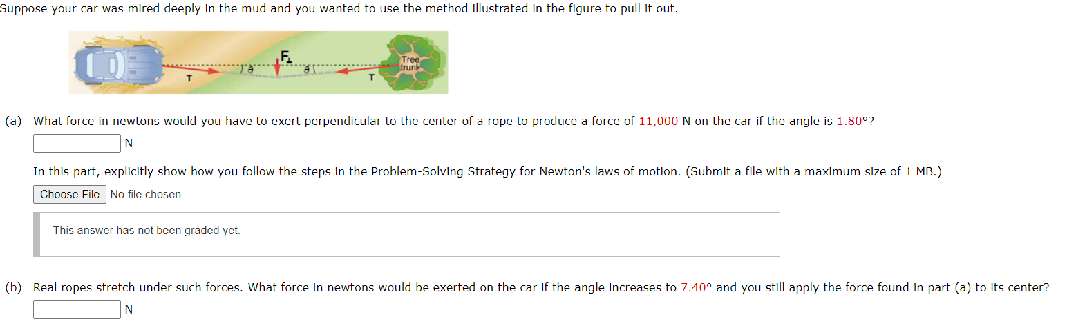 Solved a) What force in newtons would you have to exert | Chegg.com