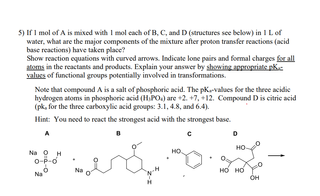5) ﻿If 1 ﻿mol of \( ﻿A \) ﻿is mixed with 1 ﻿mol each | Chegg.com
