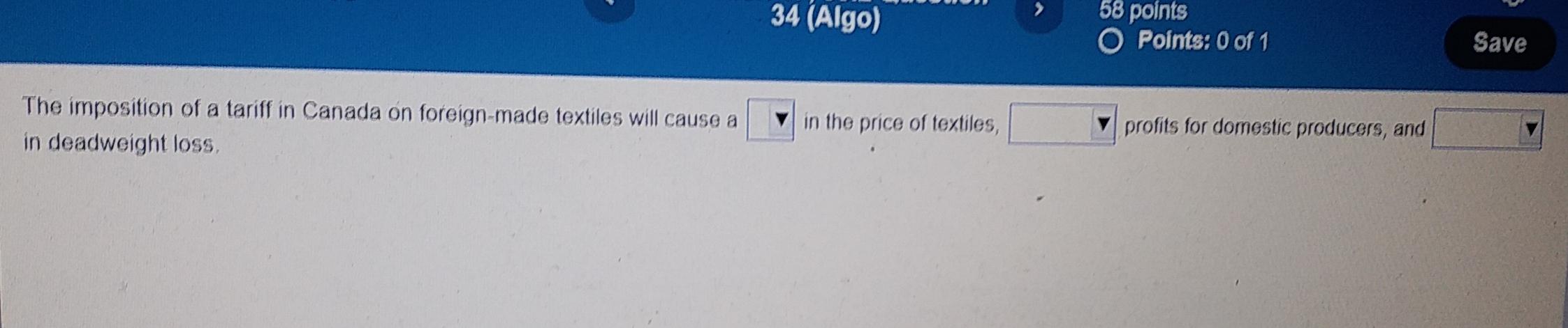 Solved The options are all increase/decrease for all three | Chegg.com