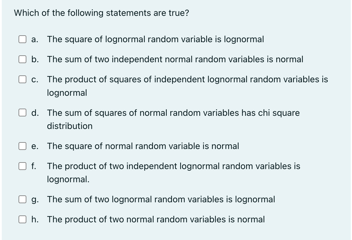 Solved Which of the following statements are true? a. The | Chegg.com