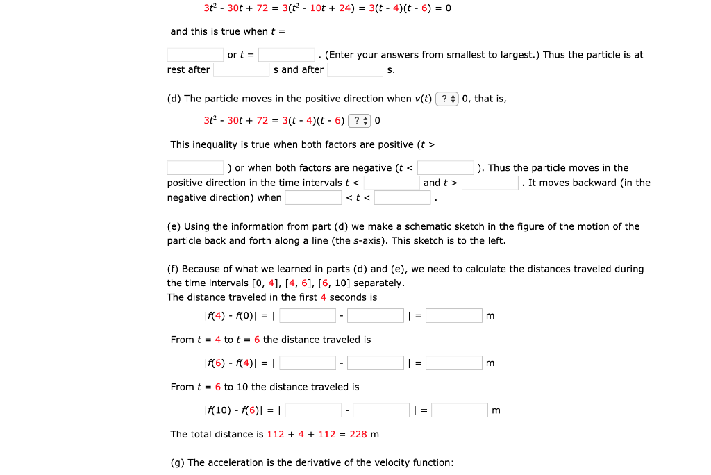 Solved The position of a particle is given by the equation | Chegg.com