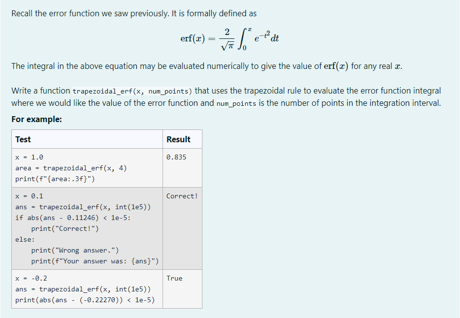 Solved Numerical Integration Many functions in engineering | Chegg.com