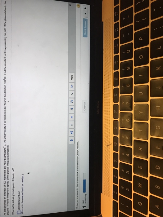 Solved An Airplane Has An Airspeed Of 500 Kilometers Per Chegg