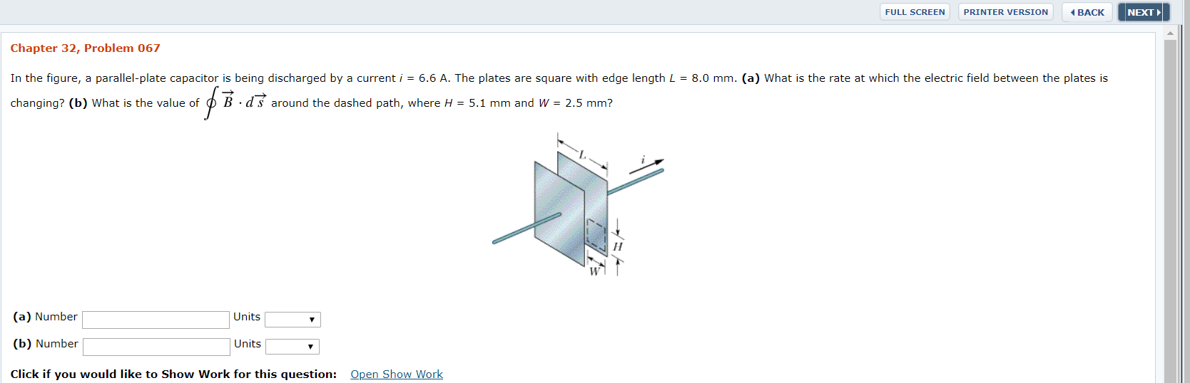 Solved FULL SCREEN PRINTER VERSION BACK NEXT Chapter 32, | Chegg.com