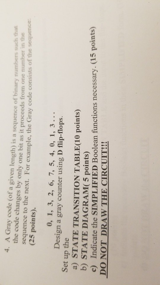 Solved 4. A Gray code (of a given length) is a sequence of | Chegg.com