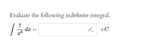 Solved Evaluate the following indefinite integral. ∫x67dx= | Chegg.com